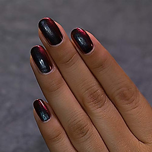 ILNP Eclipse - Black to Red Ultra Chrome Nail Polish