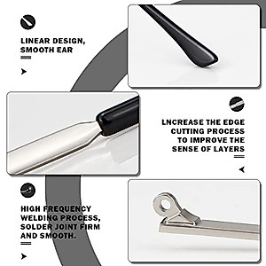 1 Pair Metal Eyeglass Replacement Arm, Eyewear Frame Temple Replacement Universal Sunglasses Arm Legs Replacement for Thin Metal Glasses, Sunglasses（Silver）