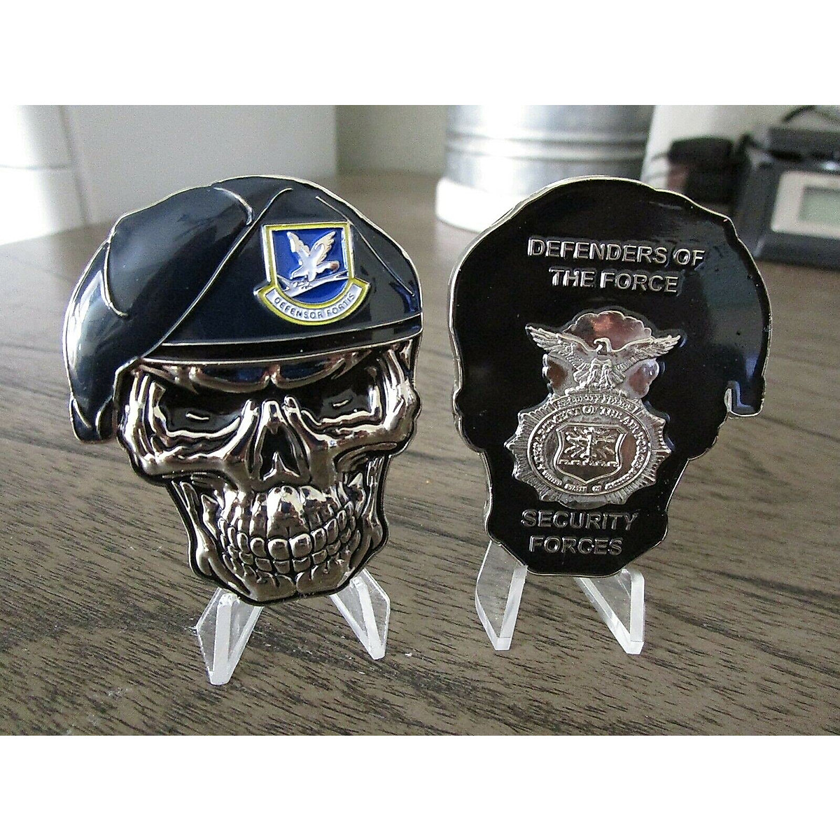 USAF Security Forces MP's SF Defenders of The Force Reapers Skull Challenge Coin