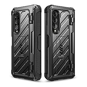 SUPCASE Unicorn Beetle Pro Case for Samsung Galaxy Z Fold 4 5G (2022), Full-Body Dual Layer Rugged Case with Built-in Screen Protector & Kickstand & S Pen Slot (Black)