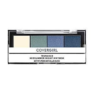 COVERGIRL COVERGIRL Trunaked Quad Eyeshadow Palette, Night Mayhem, Midsummer Night Mayhem, 0.06 Ounce