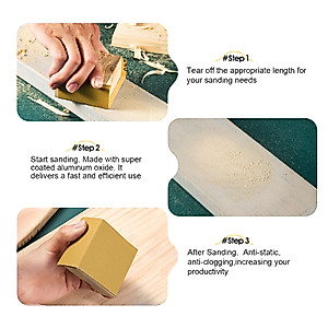 S SATC 320 Grit PSA Longboard Sandpaper 20 Yard Long Continuous Roll, 2-3/4" Wide Self Adhesive Stickyback Sanding Sheets for Automotive, Hand Sanding Blocks,Woodworking, Metal, Plastic