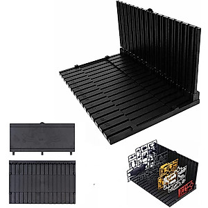 Starmoonn Model Part Placement Rack,Model Shelf,Model Classification,The Shelf is Suitable for Making Gundam Hobby Models and Various Role Models, Black