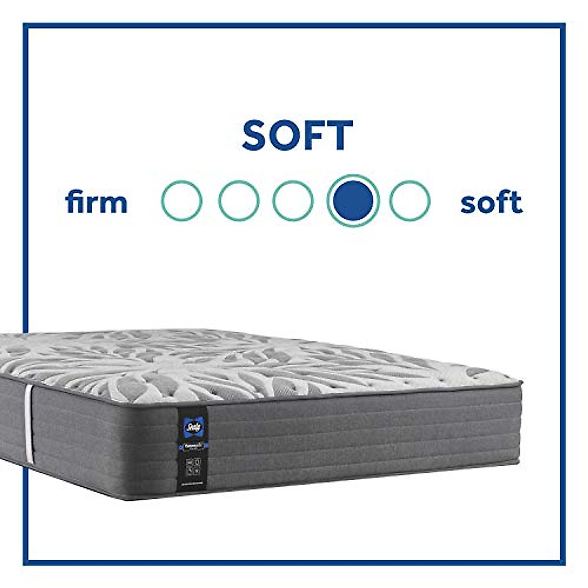 Sealy Posturepedic Plus, Tight Top 13-Inch Plush Soft Mattress with Surface-Guard, Queen, Grey