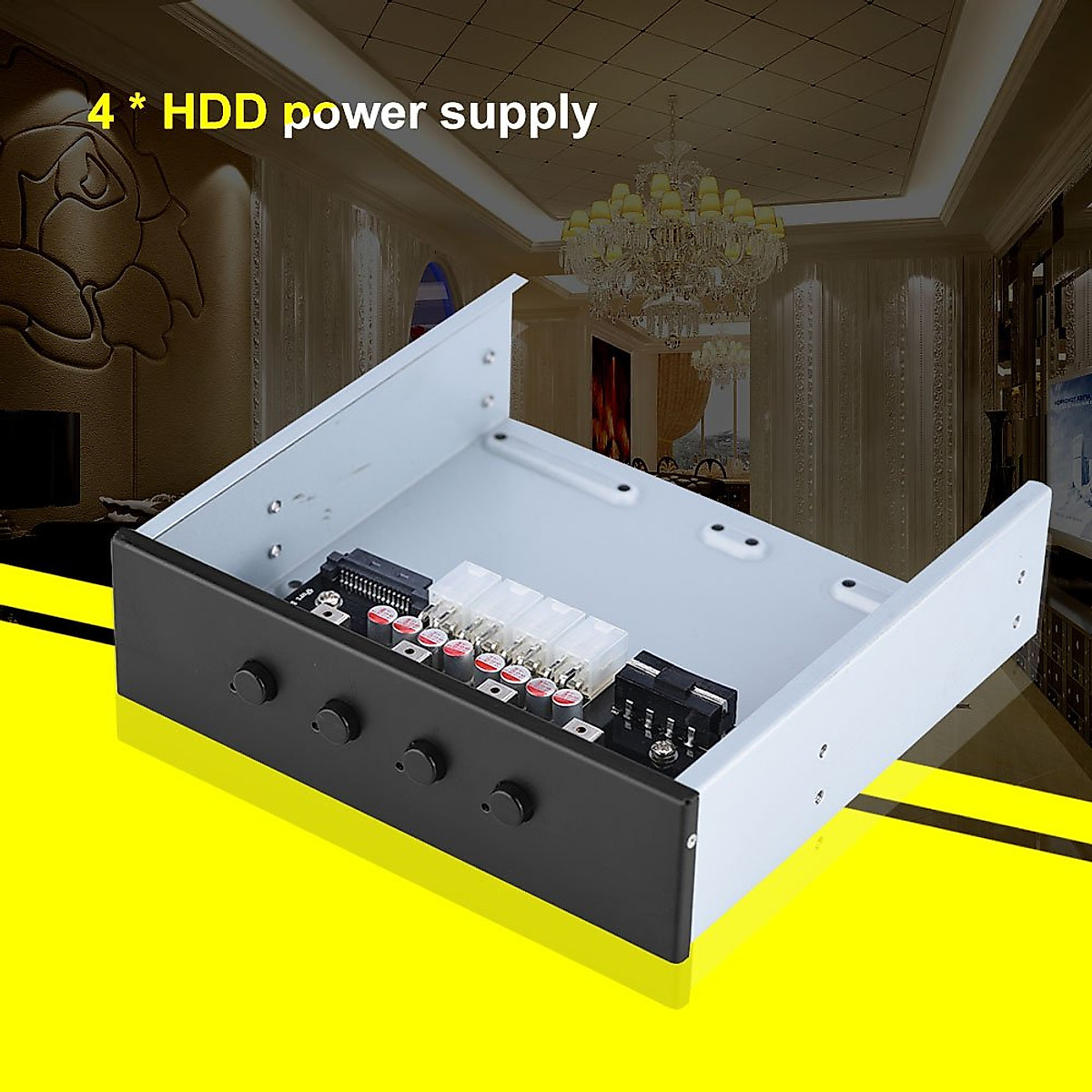 Hard Disk Power Switch, HDD Power Control Switch Hard Drive Selector SATA Drive Switcher for Desktop PC Computer Hard Disk Drive HDD Power Controller