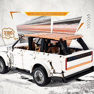 MISINI 10512 Defender Off-Road Vehicle, 1: 8 Vehicle Building Block Set, Iconic Car Model Toy for Adult Gift Giving or Display (3180 Pieces)