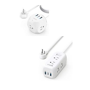 Anker Power Strip with USB C, PowerCube with 3 Outlets & 30W USB C and Anker USB C Power Strip Surge Protector(300J),6 Outlets and 20W Power Delivery