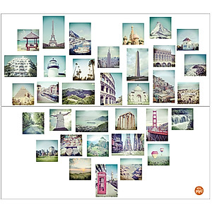 WallPops DWPK2150 Love 2 Travel Wall Art Kit, Multicolor