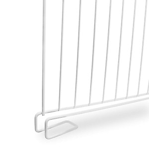 Shelf Dividers, 8 Pack Closet Shelf Organizer for Clothes, Metal Closet Shelf Dividers for Wood Shelves, Steel Closet Separator for Shelves Bedroom Wardrobe Kitchen Cabinet Storage Organization