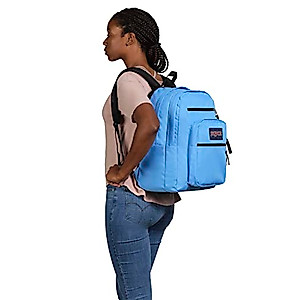 JanSport Laptop Backpack - Computer Bag with 2 Compartments, Ergonomic Shoulder Straps, 15” Laptop Sleeve, Haul Handle - Book Rucksack - Blue Neon