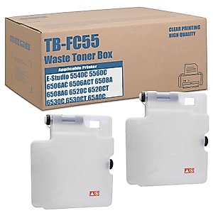 KEFOER Compatible Waste Toner Box / Bottle 6AG00002330 Replacement for Toshiba TB-FC55 for E-Studio 5540C 5560C 6506AC 6508A 6508AG 6520C 6520CT 5508A 6508 7508 8508A (2Pack)