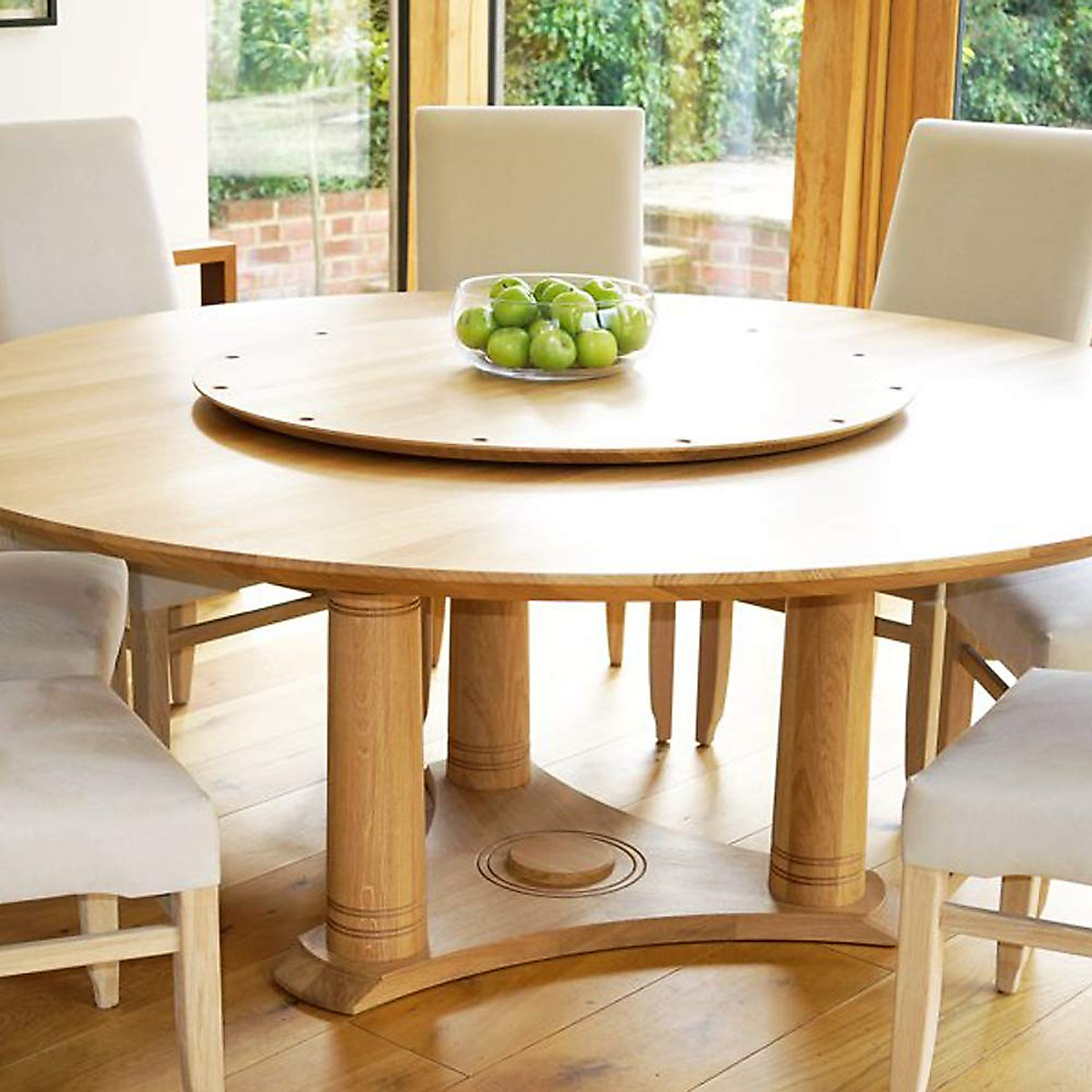 Odowalker Square 6 Inches Lazy Susans Turntable Bearings Lazy Susan Base Swivel Zinc Plate 5/16" Thick 500LB Capacity (1 Piece 6 inches)