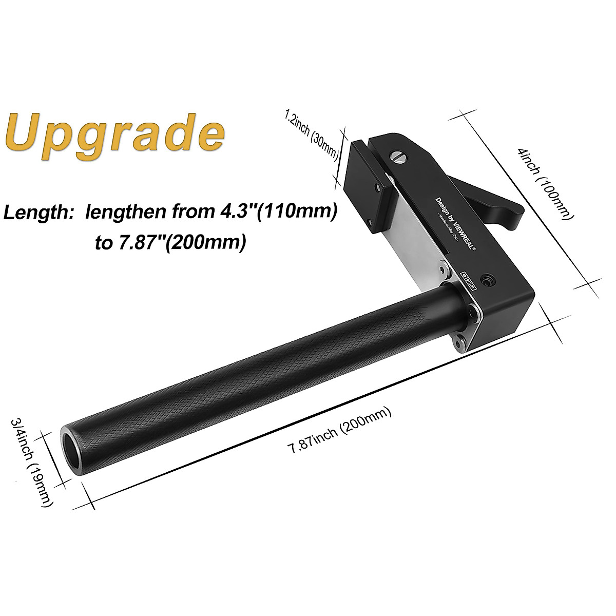 2Pack Bench Dog Clamps Bench Dog Hold Down Clamp 3/4’’Bench Dogs Fit Tall Work-piece Quick Fix & Release For Dog Hole Workbench MFT Clamps (19mm Extended Edition)