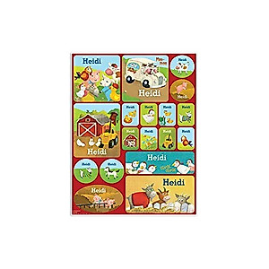 Personalized Stickers for Kids, Farm Animals - I See Me!