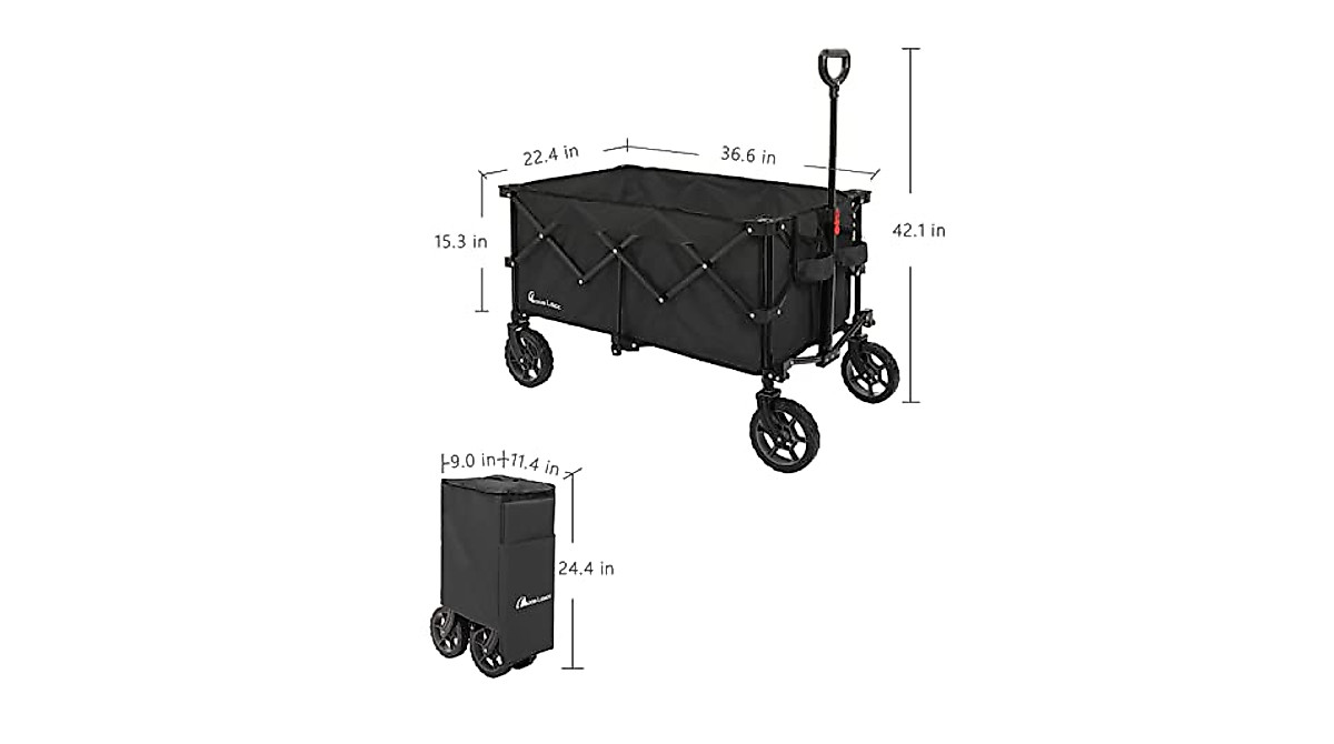 Heavy Duty Folding Cart – Moon Lence Collapsible Wagon