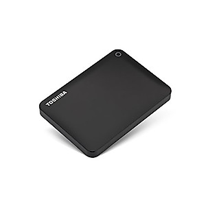 Toshiba Canvio Connect II 1TB Portable Hard Drive, Black (HDTC810XK3A1)
