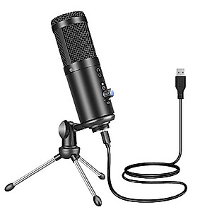 n/a Microphone USB Condenser Microphones for Laptop Computer Recording Studio Streaming Gaming Videos