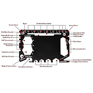 Multitool Tool Pocket Tool Gift for Men with 7 in 1 Folding Keychain Tool,18 in 1 Pocket Tool,46 in 1 Credit Card Tool Wallet Tool,-Gift Boxed Stocking Stuffers for Men, Husband, Father's Day Gift…