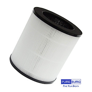 PUREBURG Replacement True HEPA Filters Compatible with Hisense KJ120 Air Purifier APKIT-20F / Enther AP1C Air Purifier APF1C,2-Pack