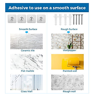 Acrylic Shower Shelves, Peel and Stick, No Drill Installation, Floating Shower Caddy, Bathroom Wall Storage, Clear Design Perfect for Organizing Bathroom Essentials, 2 Pack.