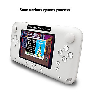 Handheld Games Console Built-in 2000 Classic Games 4 Inch Screen Retro Game Player Electronic Travel Games Support TV and 2 Players for Kids Adults