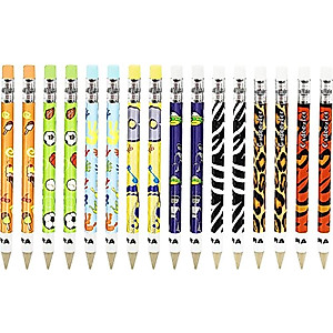 Zebra Cadoozle Mini Mechanical Pencil - 0.7mm Lead - 2 of Each Barrel - Pack of 16 - In Zebra Packaging