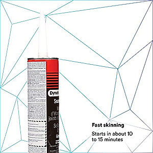 3M Dynatron Auto Seam Sealer Caulk, 550, Grey Color, Permanently Elastic, Fast-Skinning, Non-Staining, Non-Sagging, 12 oz