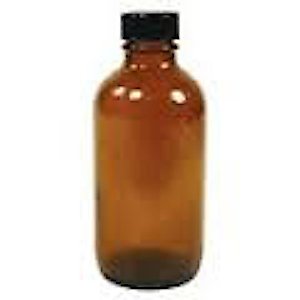 Frontier Natural Products - Amber Glass Round Bottle with Black Cap - 8 oz.
