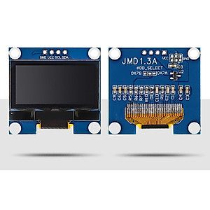MakerFocus 2pcs OLED Display Module I2C 128x64 1.3 Inch Display Module SSD1106 White with Pins Compatible with Arduino/Raspberry Pi/ESP32