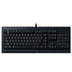 Razer Cynosa Lite Gaming Keyboard: Customizable Single Zone Chroma RGB Lighting - Spill-Resistant Design - Programmable Macro Functionality - Quiet & Cushioned