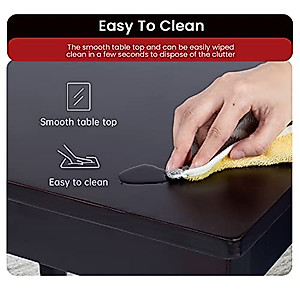 FDW Wooden Kitchen Dining Table and Chairs for Saving Space Dinning Room Restaurant Pub,Dark Brown