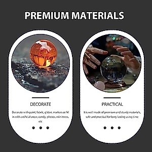 Plastic Snow Globe 10Pcs DIY Clear Plastic Snow Globe Water Globe with Screw Off Cap 2.75 Inch Empty Water Snow Globes for Crafts Christmas Home Decor Snow Globe Kit