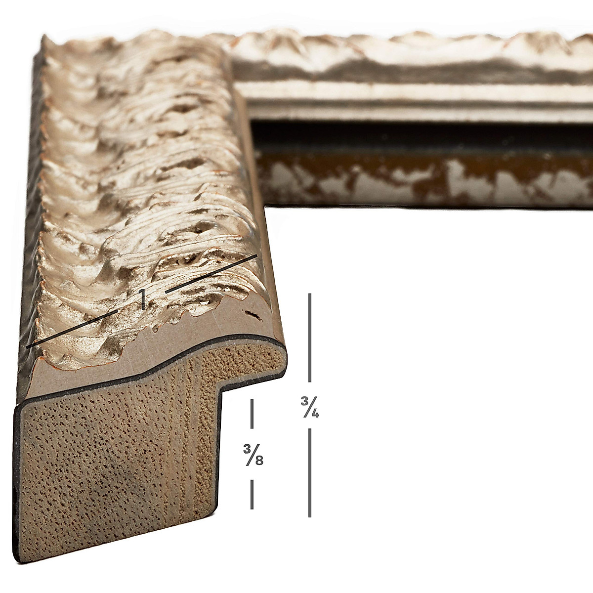 Craig Frames Versailles Picture Frame, 16 x 20 Inch, Silver