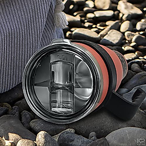 2Pcs Replacement Lid for Travel Mug - Yeti Replacement Lids for Tumblers with Lids and Straws Spill Proof Lids for Yeti Mug - RTIC tumbler 30 Oz Yeti Rambler Coffee Tumbler Lid Coffee Travel Mug