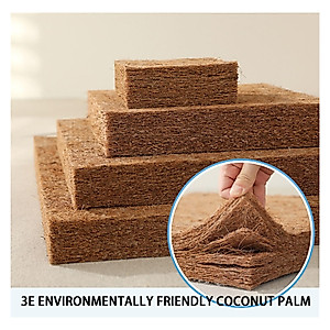 Generic Queen Mattress Topper, Natural Coir Mattress Coconut Palm Mattress Pad Hard Coir Palm Folding Mattress Natural Latex Coir Mixed Materials Mattress (Color : Style 2, Size : 71 * 78.7in*4in)