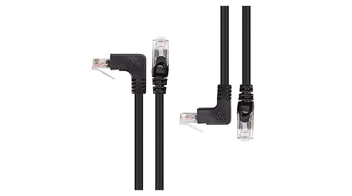 Cable Matters 10Gbps Cat 6 Right Angle Ethernet Cables