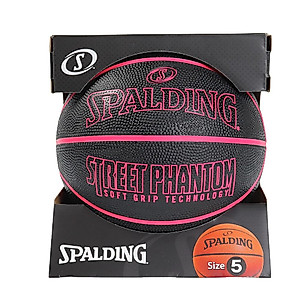 Spalding 84-670J Street Phantom, Black x Pink, No. 5, Basketball, Basketball