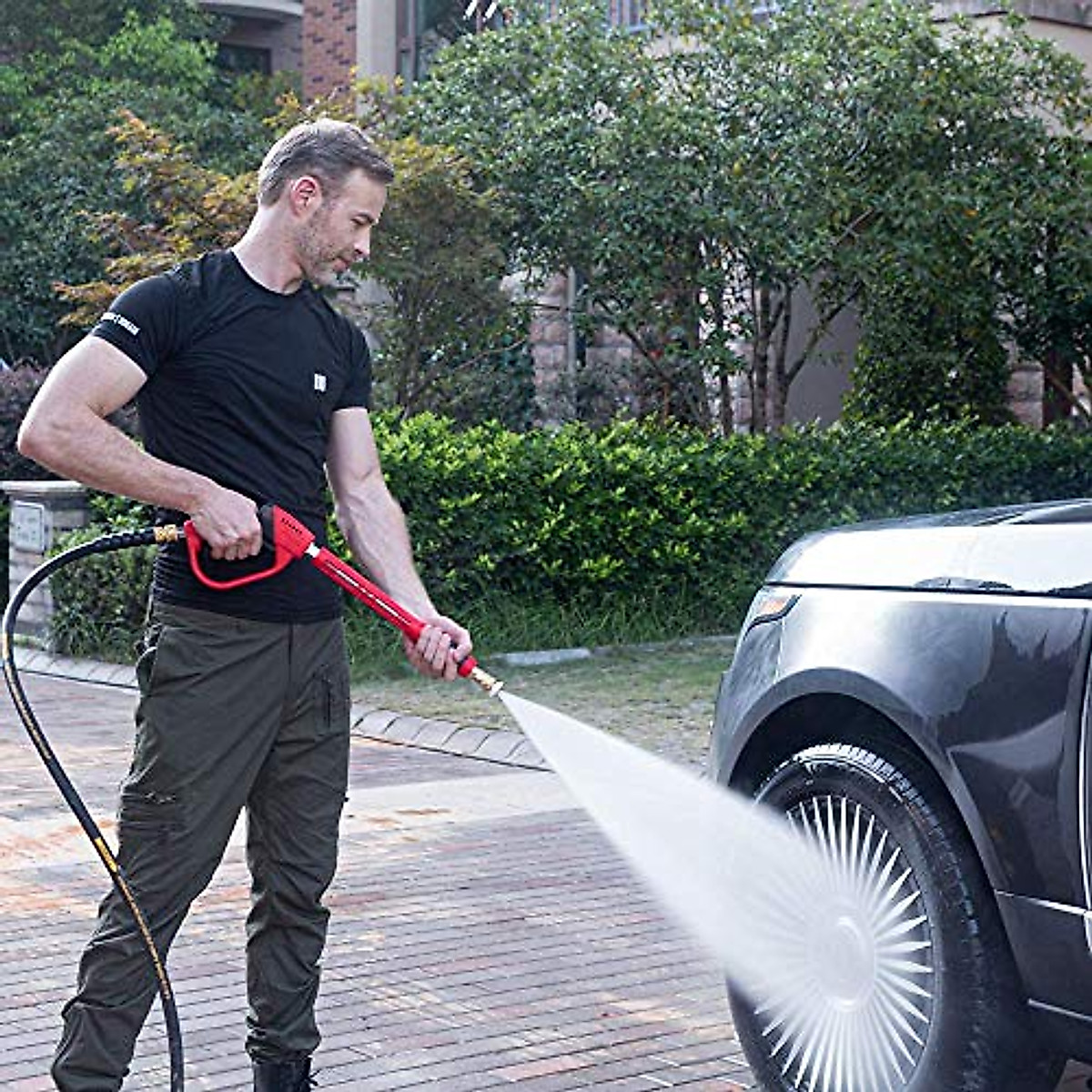 AURORA CAR High Pressure Washer Gun，40 Inch, 5000 PSI，with Replacement Wand Extension，5 Nozzle Tips Set,with 1/4'' Quick-Connect，M22 15mm or M22 14mm