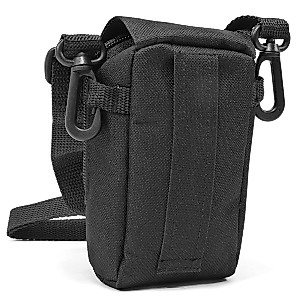 USA Gear Small Camera Bag Compatible with Ricoh GR III, Sony Cybershot, Nikon Coolpix, Kodak Pixpro FZ55 and more - Digital Camera Carrying Case with Belt Loop, Shoulder Strap, Weather Resistant