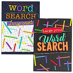 8 Large Print Word Search Books for Adults, Seniors - Set of 8 Jumbo Word Hunt Puzzle Books with Large Print Plus Pen and Magnifier (Over 700 Word Find Puzzles)