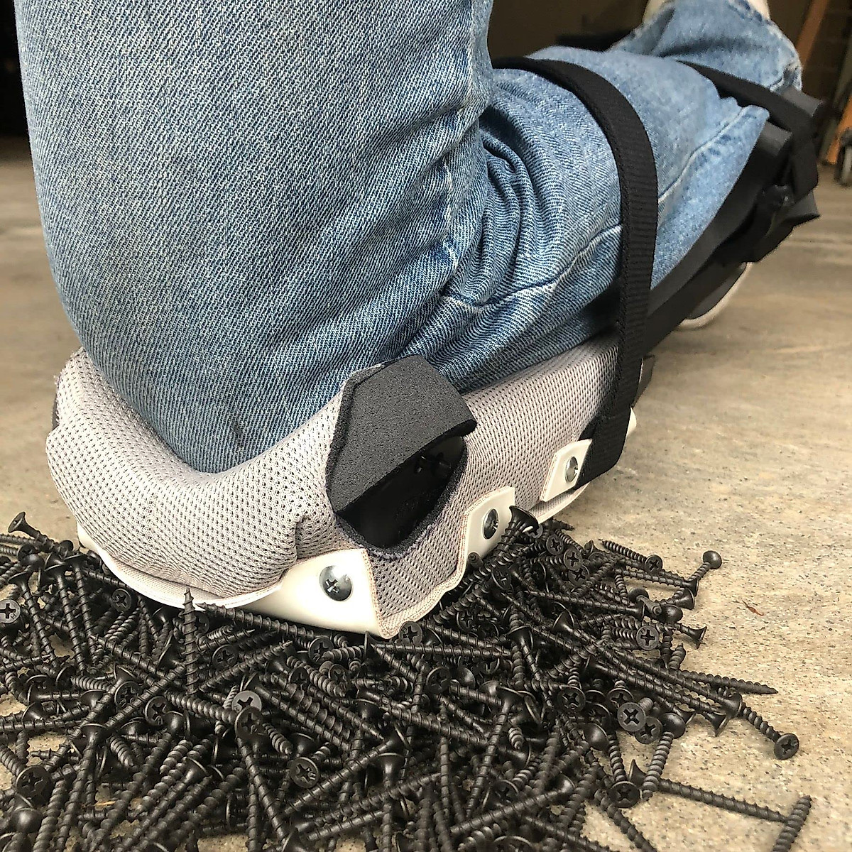 ProKnee 0714 Custom Fit Knee Pads with 1 Inch Foam - Professional Heavy Duty Knee Pads for Flooring, Tiling and Construction - 21"