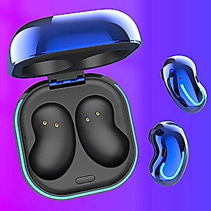 Heave Wireless Earbuds Bluetooth Earphones,in Ear Earbuds with Digital LED Display Fast Charging Case,HiFi Sound Quality Headphone Built in Mic,IPX4 Sweatproof Headset Purple