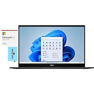 ASUS Creator Q Gaming & Business Laptop (Intel i9-13900H 14-Core, 24GB DDR5 4800MHz RAM, 1TB PCIe SSD, GeForce RTX 3050, 15.6" 120 Hz Win 11 Home) with MS 365 Personal, Dockztorm Hub