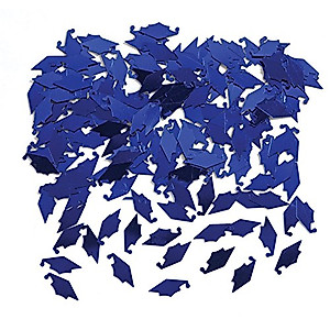 Creative Converting Graduation Caps Confetti, Blue
