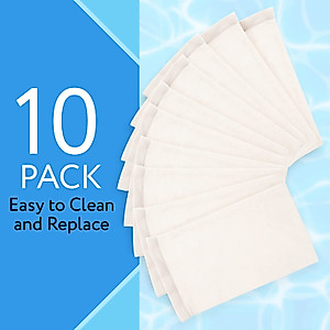 IMPRESA [10 Pack] Pre Filter Hot Tub Socks to Extend The Filter Life - Made in USA - Spa Prefilter & Pool Skimmer Socks for A Cleaner Soak - Ultrafine Mesh Pre Filter Sock - Easy to Install