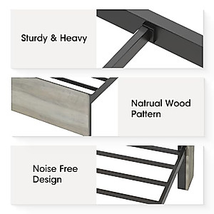 Fameill Full Size Bed Frame with 2-Tier Headboard, Metal Platform Bed Frame RGB Led Lights with Charging Station, No Box Spring Needed, Noise Free