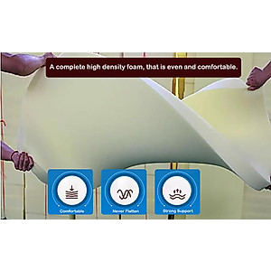 Sigmat Bench Cushion 36 in for Outdoor Furniture Water Resistant and Fade Resistant Patio Settee Long Cushion Black 36x14x2 Inch