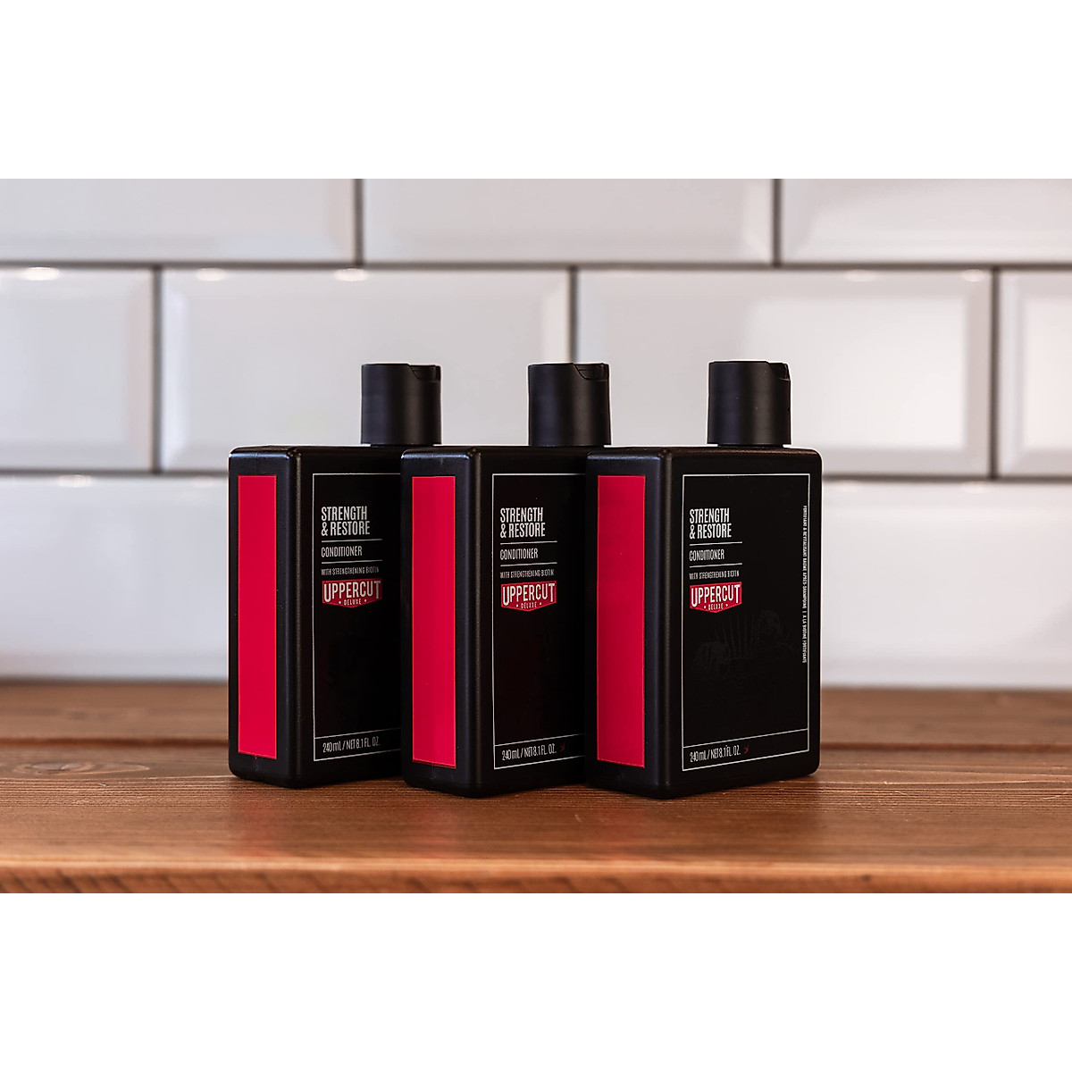 UPPERCUT DELUXE Strength and Restore Conditioner Designed For All Hair Types & Infused with Biotin & Caffeine - 8.1 fl. oz. / 240ml