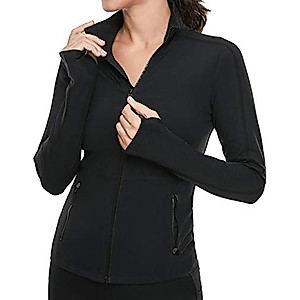 VUTRU Women's Workout Yoga Jacket Full Zip Running Track Jacket