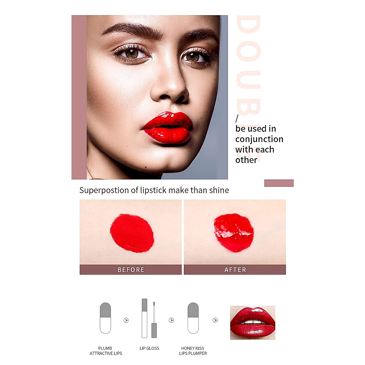 ANMANSY Lip Plumper Set,Natural Lip Plumper and Lip Care Serum,Lip Mask,lip gloss,Lip Enhancer for Fuller,lip filler,To Create Plump Lips,Reduce Fine Lines and Moisturize,Increased Elasticity Lip